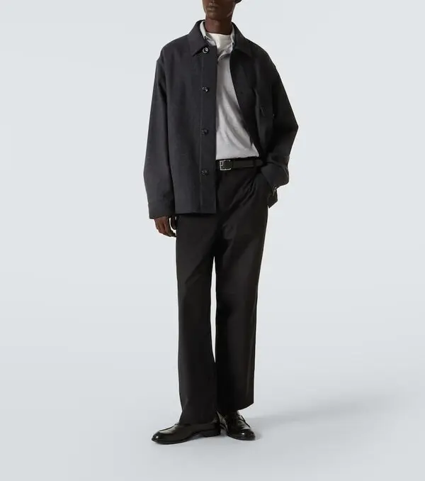 Zegna Wool Polo Shirt - Grey