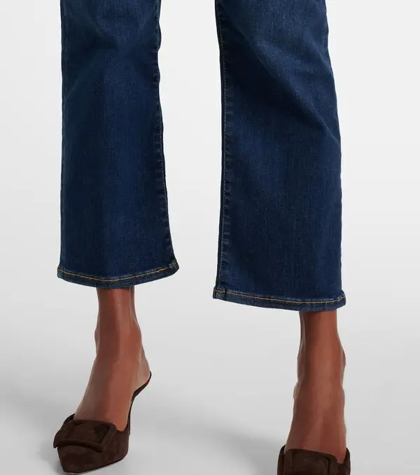 FRAME Le Sleek High-rise Straight Jeans - Blue