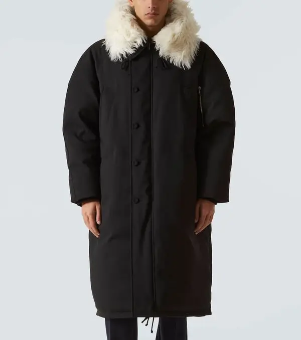 JIL SANDER Faux Fur-trimmed Down Jacket
