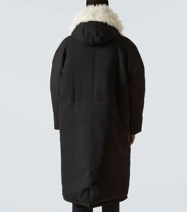 JIL SANDER Faux Fur-trimmed Down Jacket