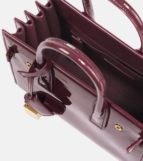 Saint Laurent Sac De Jour Nano Tote Bag - Burgundy