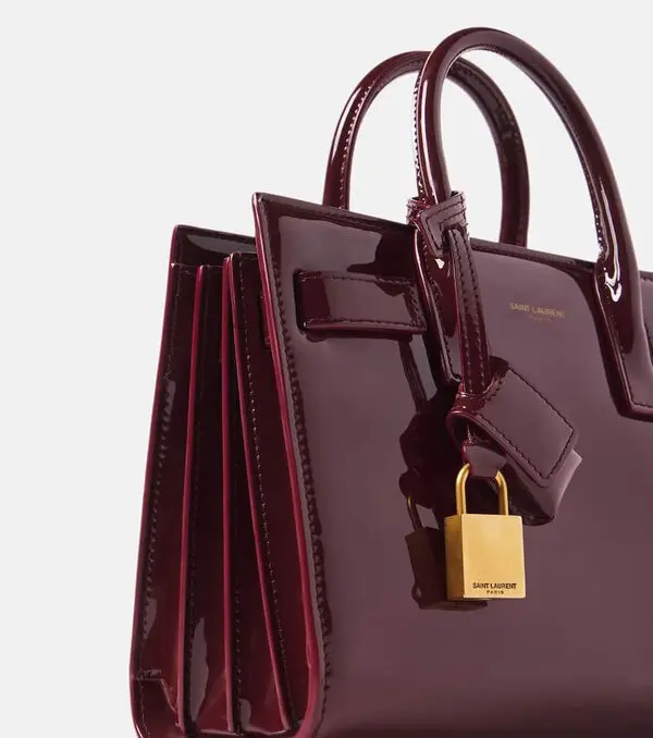 Saint Laurent Sac De Jour Nano Tote Bag - Burgundy