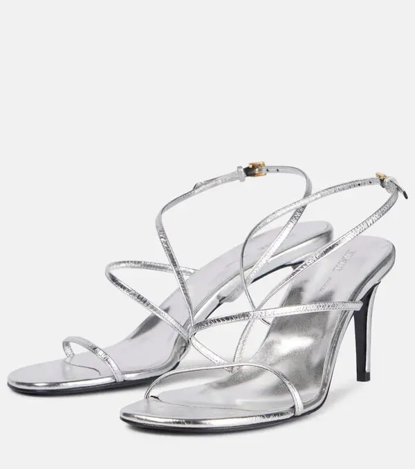 Khaite Loop 75 Leather Sandals