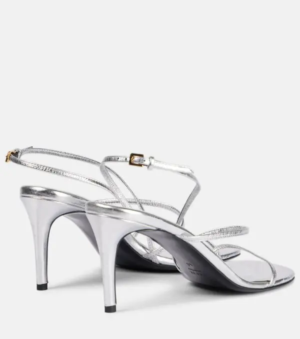 Khaite Loop 75 Leather Sandals