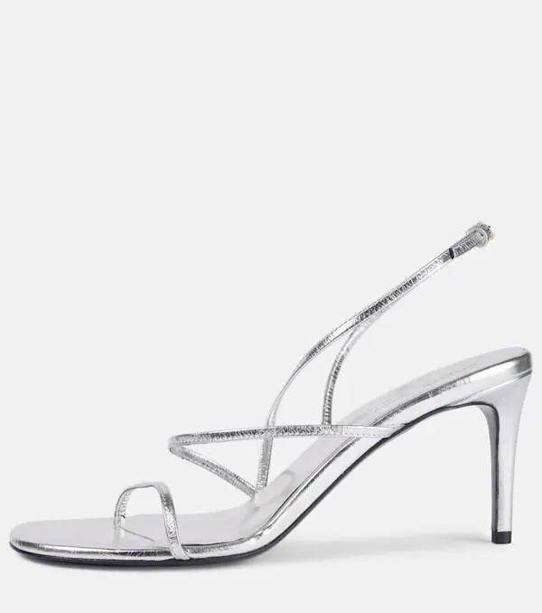 Khaite Loop 75 Leather Sandals