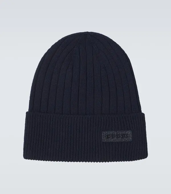 Gucci Ribbed-knit Wool Beanie - Blue