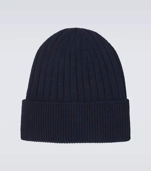 Gucci Ribbed-knit Wool Beanie - Blue