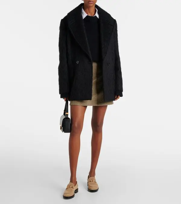 TOD'S Shearling-trimmed Suede Loafers
