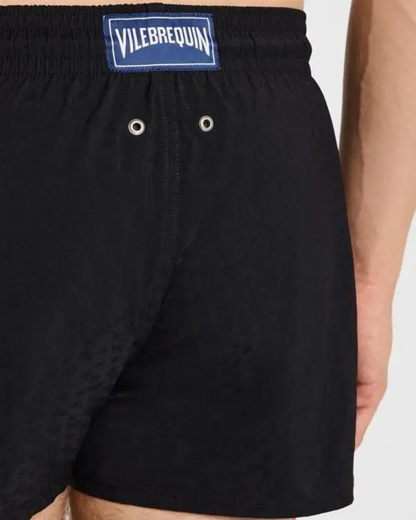 Vilebrequin Jacquard Swim Shorts - Black