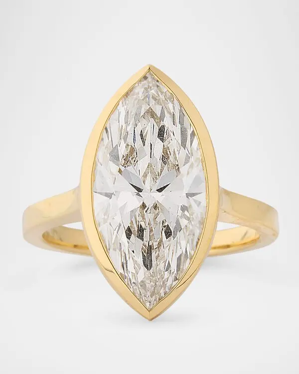 Neiman Marcus 6.00tcw Marquise Cut Solitaire Ring - Yellow Gold