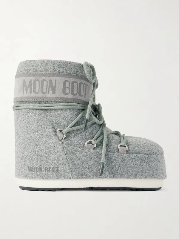 Moon Boot Icon Low Felt And Suede Boots