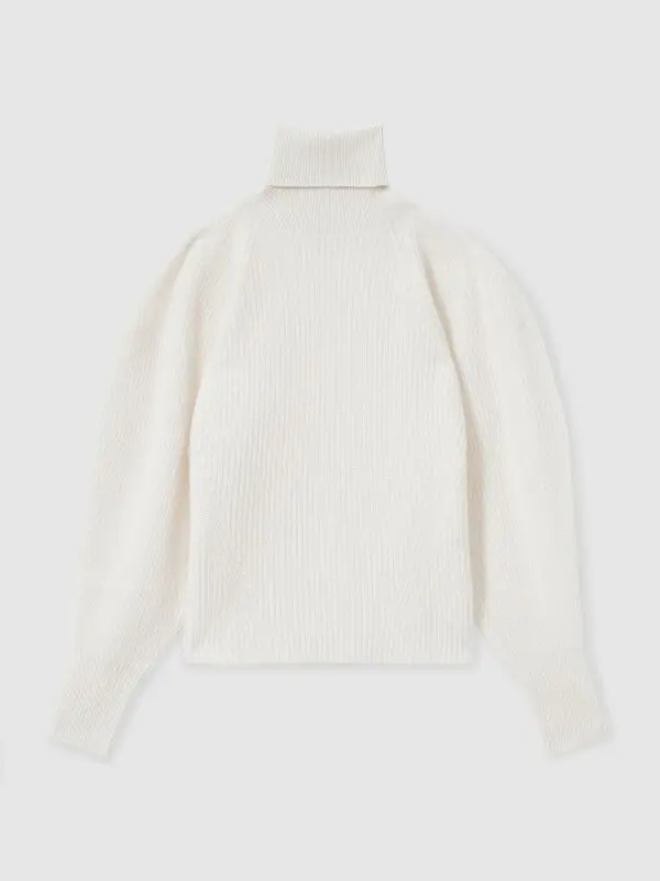 MADELEINE THOMPSON Wool Cashmere Roll Neck Jumper