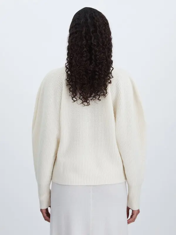 MADELEINE THOMPSON Wool Cashmere Roll Neck Jumper