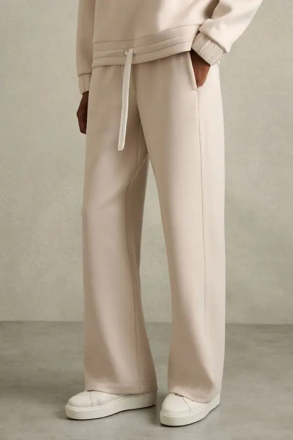 REISS Laney Interlock Wide-leg Drawstring Joggers