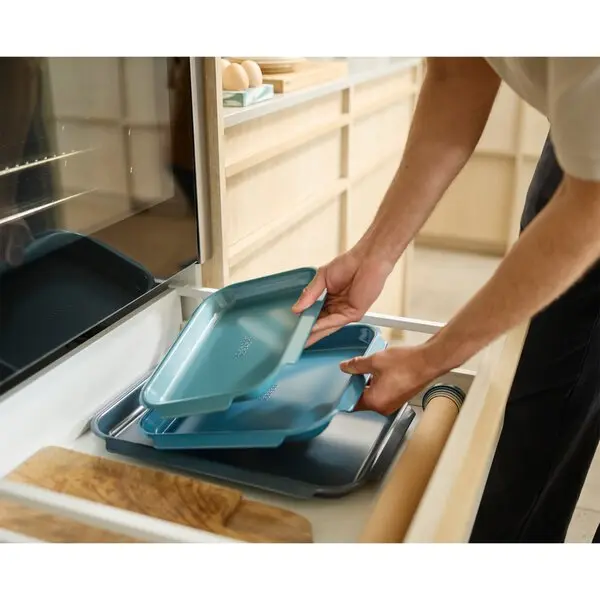 JOSEPH JOSEPH Nest Bake 3-piece Non-stick Cookie Sheet Set With Easy Pull Handles