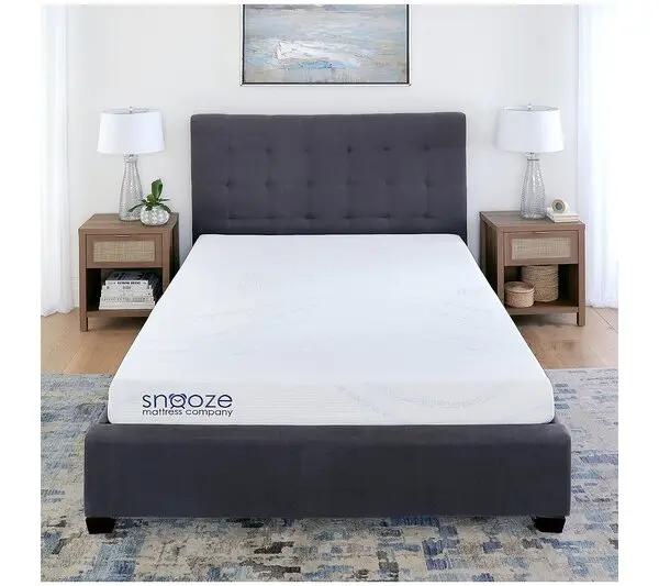 SNOOZE MATTRESS CO. Snooze 8-inch Triple Layer Support Mattress-in- A-box, Twin - One-color