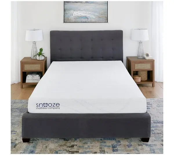 SNOOZE MATTRESS CO. Snooze 10-inch Triple Layer Support Mattress-in -a-box, King - One-color