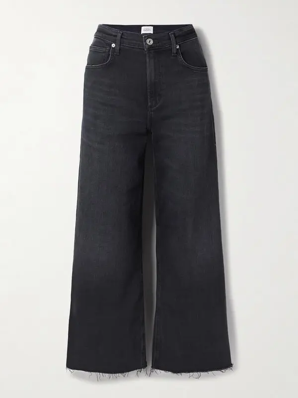 Citizens Of Humanity Lyra High-rise Wide-leg Jeans - Black