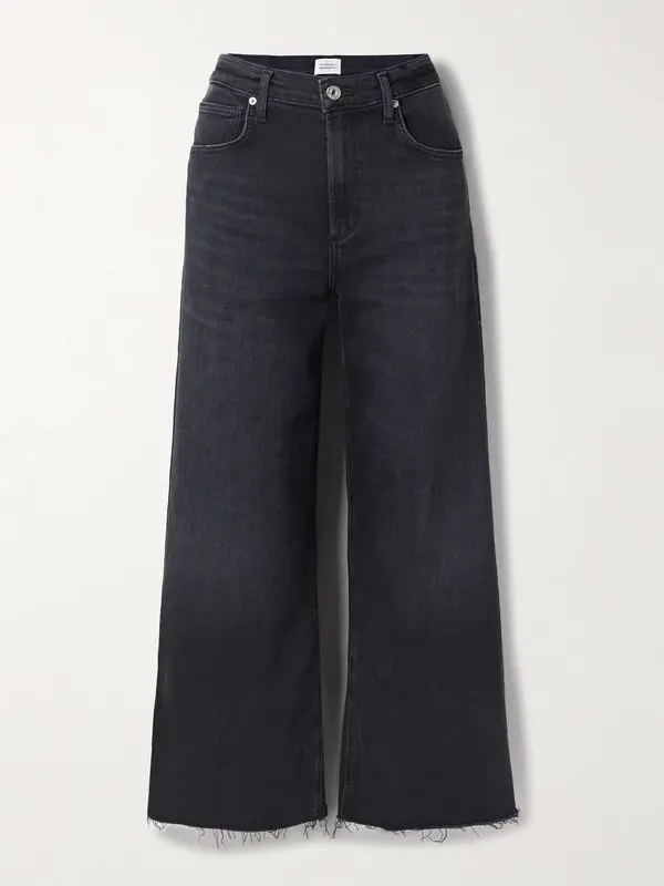 Citizens Of Humanity Lyra High-rise Wide-leg Jeans - Black
