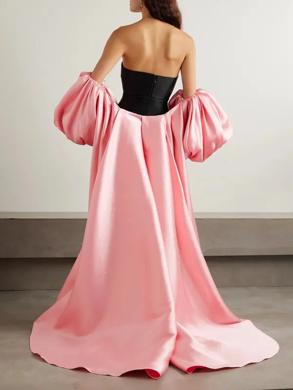 open lace back dress The Lea Maxi Dress in Soft Pink and Black  Solace London