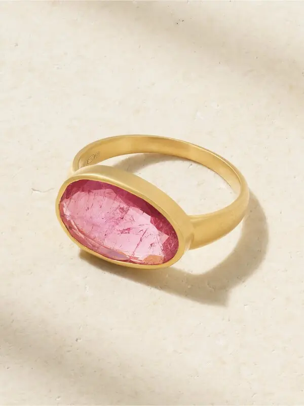 PIPPA SMALL 18-karat Gold Tourmaline Ring - Pink