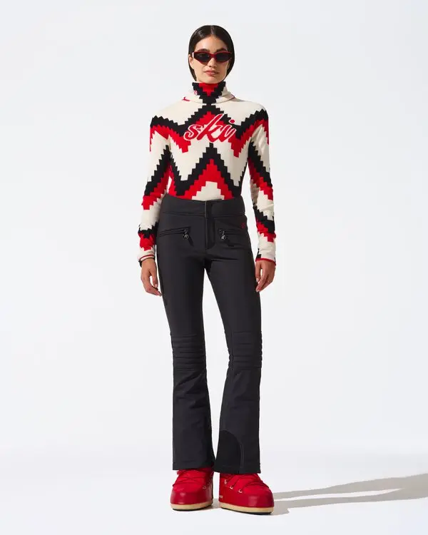 Perfect Moment Mid-rise Aurora Flare Ski Pant - Black