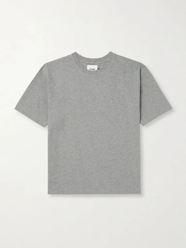 DRAKE'S Hiking Cotton-jersey T-shirt - Gray