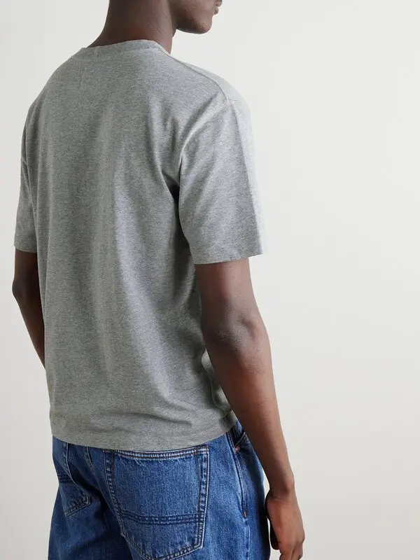 DRAKE'S Hiking Cotton-jersey T-shirt - Gray