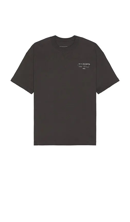 ALLSAINTS Redact Short Sleeve Crew In Black