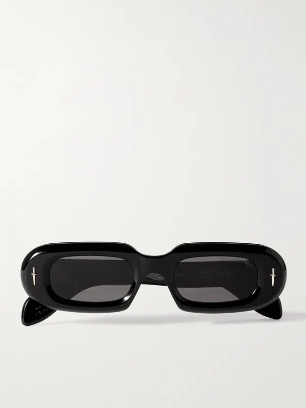 CUTLER AND GROSS The Great Frog Oval-frame Acetate Sunglasses - Black