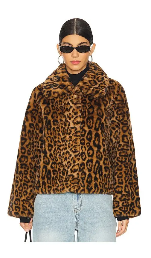 Apparis Elis Short Coat - Leopard