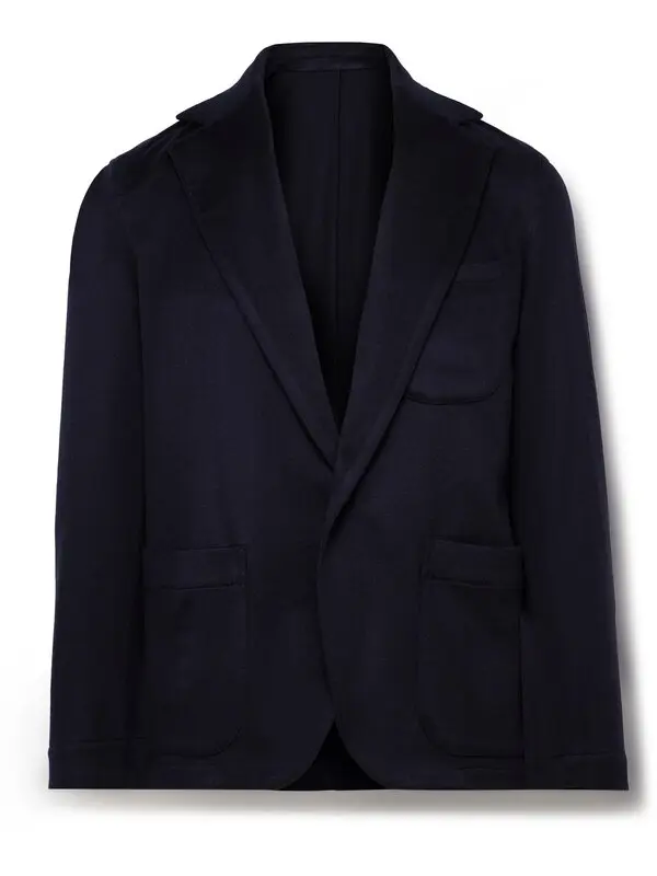STOFFA Cashmere Blazer - Blue