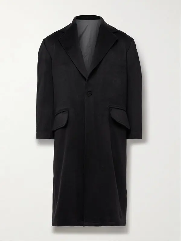 STOFFA Double-faced Brushed-cashmere Coat