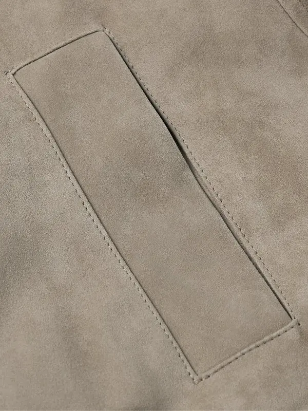 STOFFA Traveller Suede Jacket - Neutrals