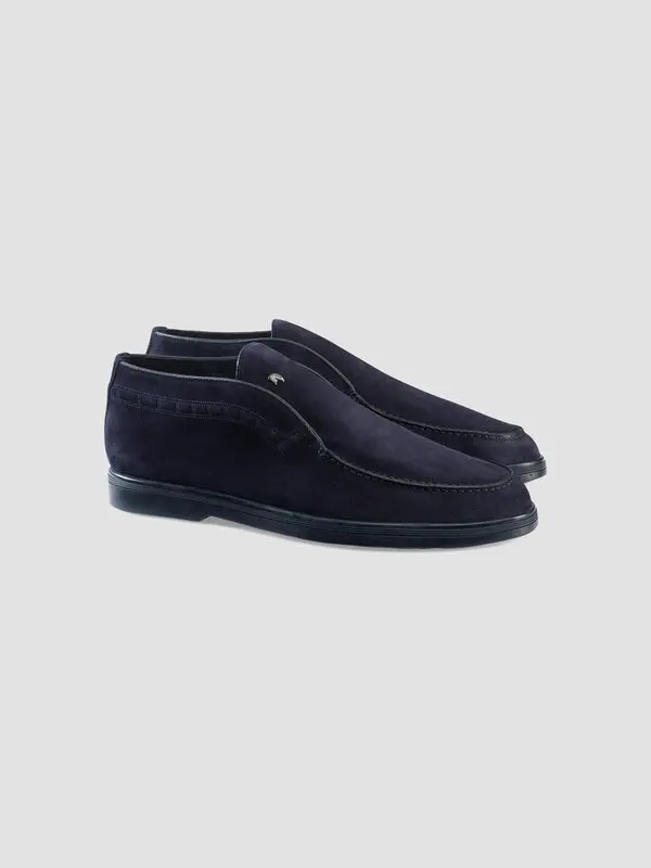 Stefano Ricci Suede Slip-on Chukka Boots - Blu Ink