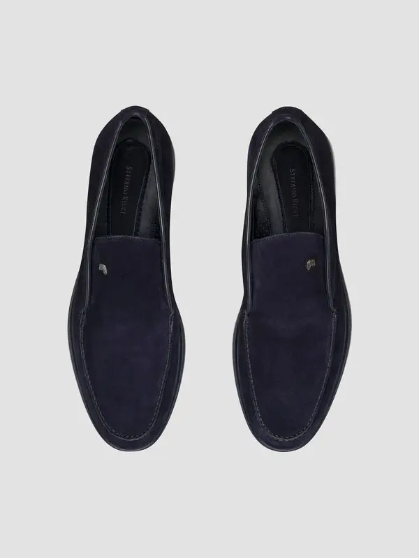 Stefano Ricci Suede Slip-on Chukka Boots - Blu Ink