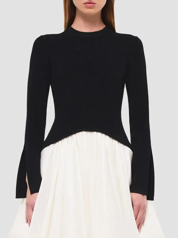 Simkhai Kenlie Colorblocked Fit & Flare Midi-dress