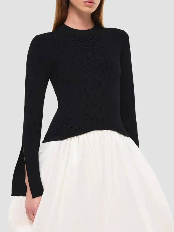 Simkhai Kenlie Colorblocked Fit & Flare Midi-dress