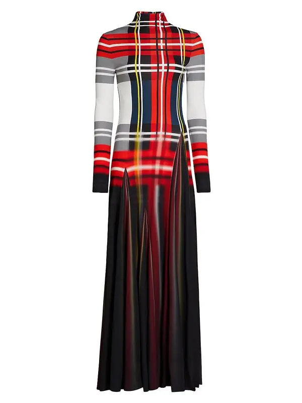 strapless open back dress Winter Hearth Flannel Maxi Dress – Kiel James Patrick main image 1
