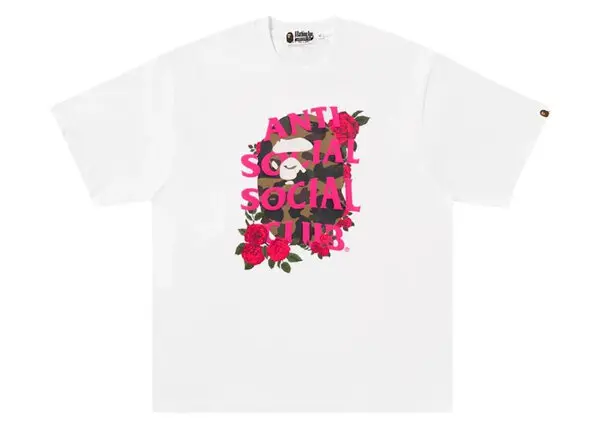 A BATHING APE X Anti Social Club I Tee Shirt - White
