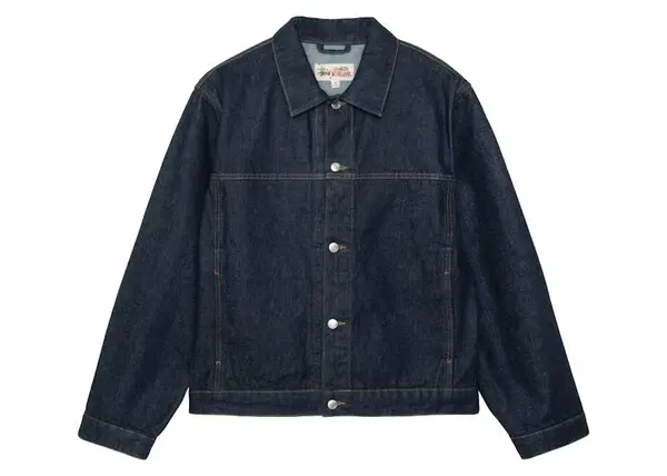 StÜssy Denim Trucker Jacket - Rinsed Indigo