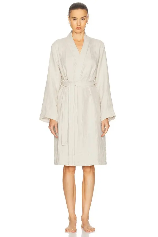 PARACHUTE Cloud Cotton Robe In Cream - Bone