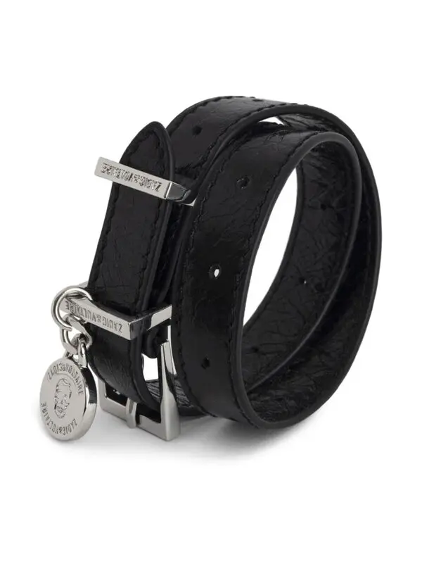 Zadig&Voltaire Sunny Leather Bracelet - Black