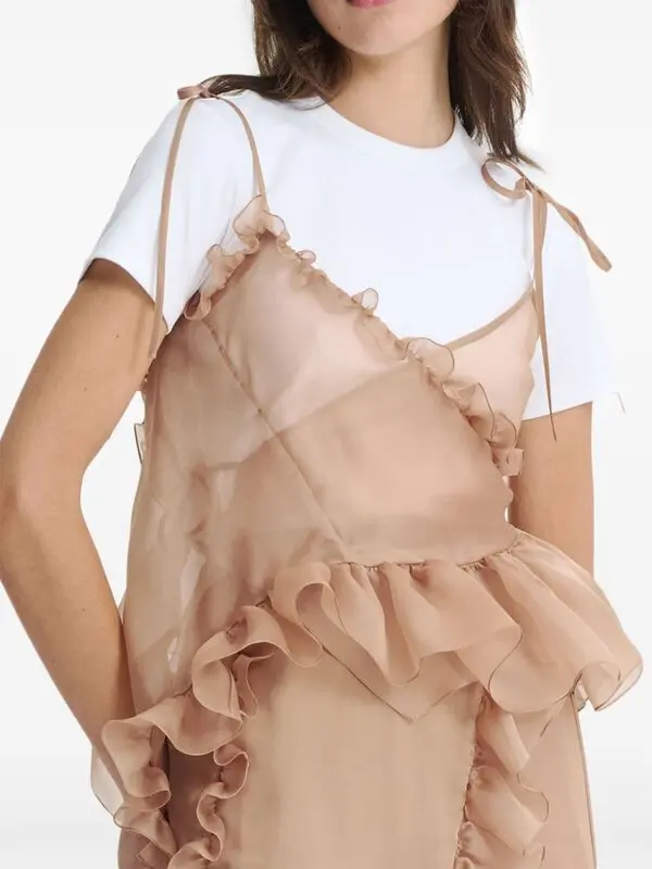 Cecilie Bahnsen Alessandra Top - Neutrals