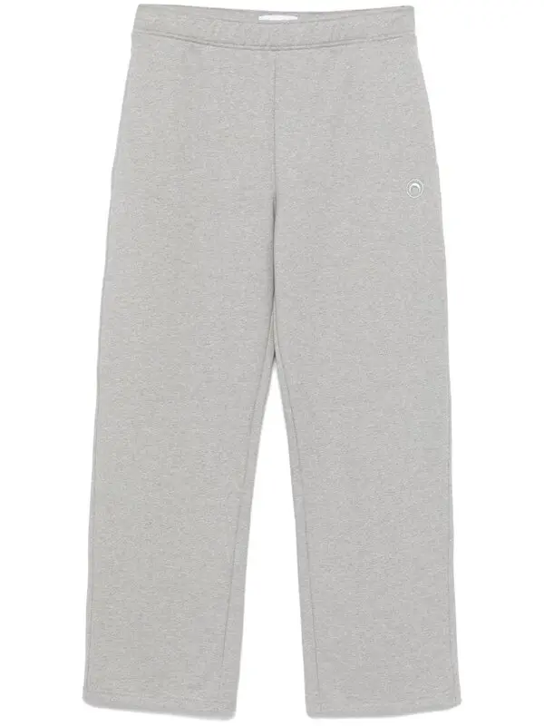 MARINE SERRE Moon-embroidered Track Pants - Grey
