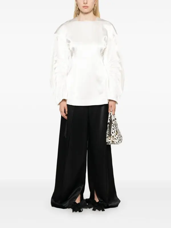 JIL SANDER Pleated Trousers - Black