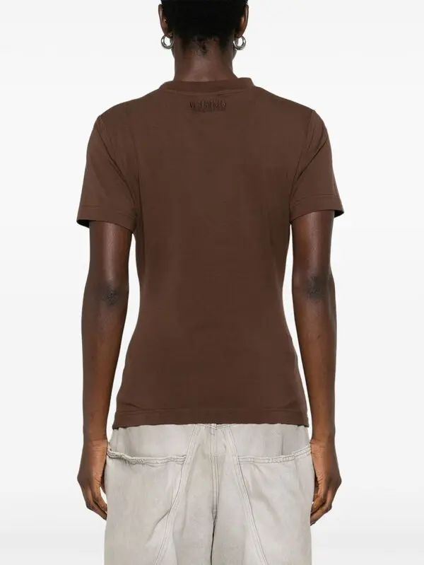 Vetements Paris Logo T-Shirt In Brown - 33% Off | Editorialist