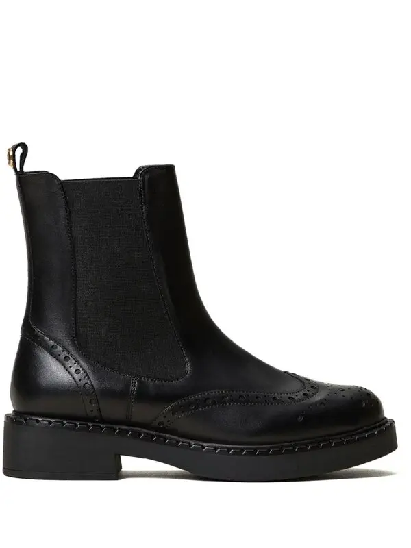 TWINSET 40mm Leather Chelsea Boots