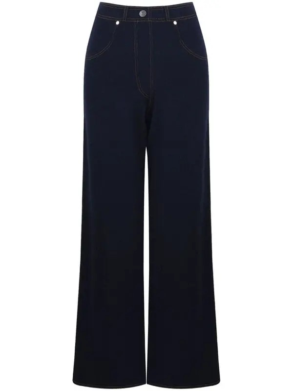 Ports 1961 Knitted Flared Trousers