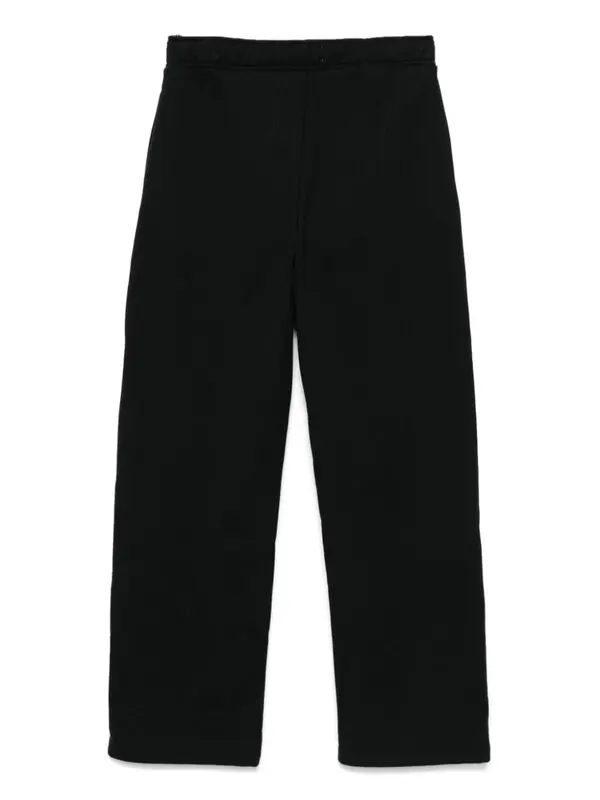 MARINE SERRE Embroidered Fleece Track Pants - Black